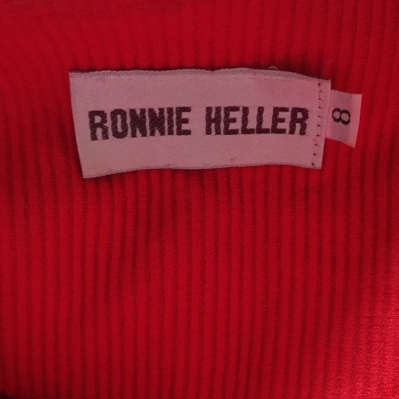 Ronnie Heller | Dresses | Ronnie Heller Vintage Rare Vibrant Rouge Red Dress | Poshmark